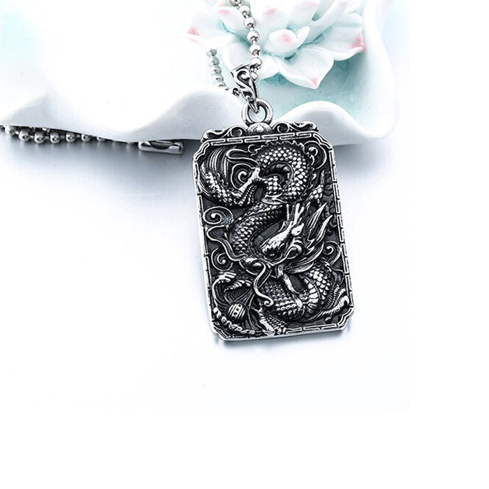 Dragon Amulet Necklace (Stainless Steel) | Dragon Vibe