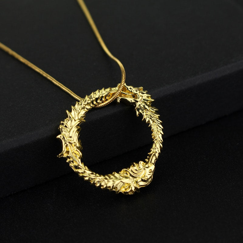Elder Scrolls Dragon Magic Circle Pendant | Dragon Vibe