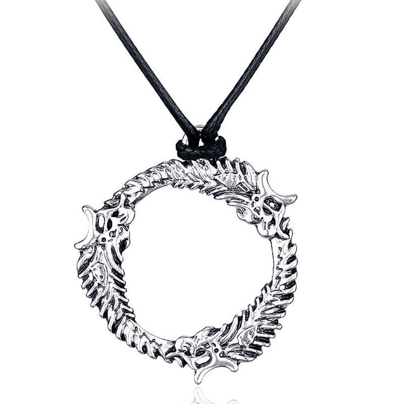 Elder Scrolls Dragon Magic Circle Pendant | Dragon Vibe