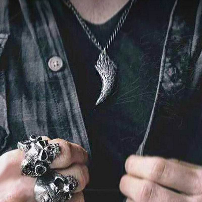 Dragon Tooth Pendant (Stainless Steel) | Dragon Vibe