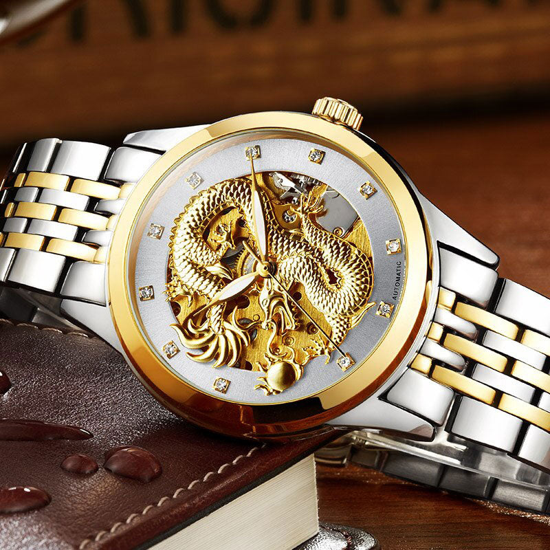 Golden Dragon Automatic Watch | Dragon Vibe