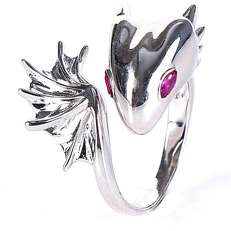 Sterling Silver Dragon Engagement Ring | Dragon Vibe